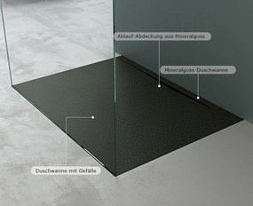 Sprchová vanička z litého mramoru DOPORRO GEOMA 07 70-160cm