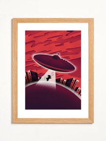 Ondrej Časnocha | Blízke stretnutie vrakunskeho druhu Rám: Černý, Velikost: 40 x 30 cm
