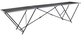 Skládací tapetovací stůl MDF a hliník 300 x 60 x 78 cm 140718