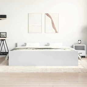 Rám postele s hlavovým a nožním čelem bílý 180 x 200 cm 3203768