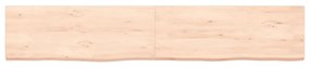 Petromila Nástěnná police 160x30x(2-4) cm neošetřené masivní dubové dřevo