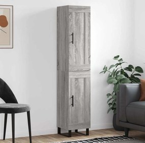 vidaXL Skříň highboard 34,5 x 34 x 180 cm kompozitní dřevo [3200475] Barva: šedá sonoma