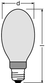 Výbojka OSRAM HQI-E 250W/D PRO COATED E40 neutrální bílá 5200K