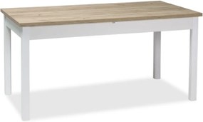 MAXIVA Jídelní stůl - ADAM, 120x68, dub sonoma/bílá