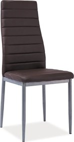 Casarredo - Komfort nábytek Jídelní židle H-261 Bis hnědá/alu