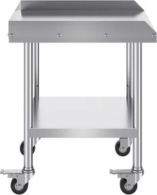 Pracovní stůl z nerezové oceli 61 × 61 cm Komerční stůl na přípravu jídla se