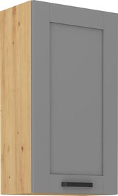 LUNA du | horní skříňka 50 G-90 1F s policemi | 50 cm | VYSOKÁ | UNI dvířka | artisan/šedá