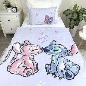 Jerry Fabrics Povlečení do postýlky Lilo and Stitch Purple baby 100x135, 40x60 cm