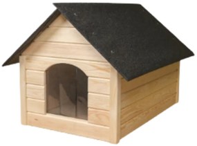 Zateplená bouda pro psa L - 100 cm x 72 cm x 65 cm Přírodní