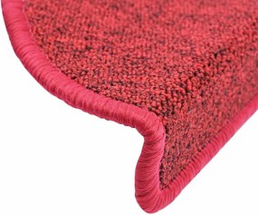 Schodové rohože 20 ks 56 x 17 x 3 cm červené půlkulaté 3365786