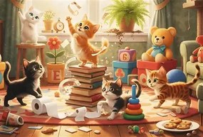 TREFL Puzzle Kočičí neplechy / 160 dílků / 41 x 27,8 cm