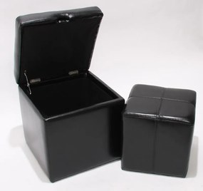 Sedací kostka Onex (SET 2 ks) - Černá