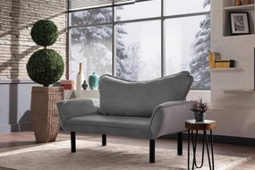 Designová rozkládací pohovka Wenda 140 cm šedá