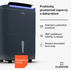 Klarstein DryFy Connect 40 Smart, Odvlhčovač, , Wi-Fi, komprese, 40 l/d, 35–45m²