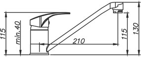 Sinks PRONTO chrom lesklý SFTPRCL