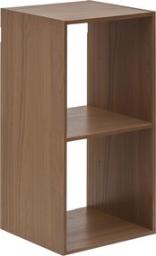 Modulární regál 2 přihrádky, 34,5 x 32 x 67,5 cm - hnědý