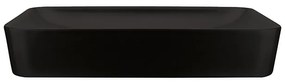 A-Interiéry Deskové keramické umyvadlo Tachov Nero NU6S Černá (59,7x39,6x11,1 cm) - tachov_nu6s