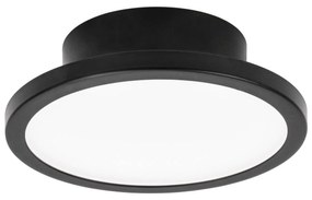 LIGHTME LED stropní svítidlo Aqua Ø 14,7 cm černé