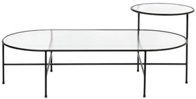 OnaDnes -20% Černý kovový konferenční stolek Teulat Nix 120 x 60 cm
