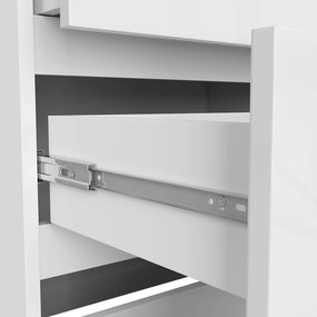 Knihovna Star 60 cm bílý mat/bílý lesk