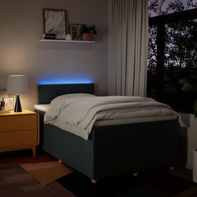 Box spring postel s matrací černá 120x190 cm textil 3288925