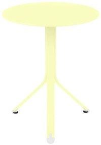 OnaDnes -20% Citronově žlutý kovový stůl Fermob Rest'O Ø 60 cm