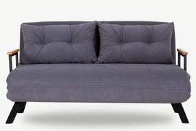 Designová rozkládací sedačka Hilarius 133 cm šedá
