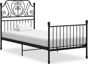 vidaXL Rám postele kov 100 x 200 cm [324846] Barva: Černá