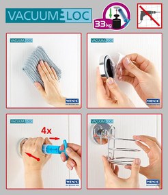 WENKO Stěrka vody Vacuum-Loc z nerezové oceli