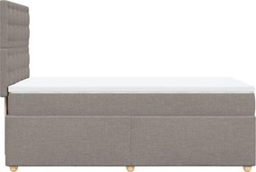 Box spring postel s matrací taupe 90x200 cm textil 3291181