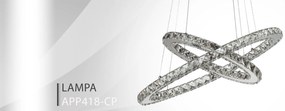 Toolight - LED stropní svítidlo + dálkové ovládání APP418-CP, chromová, OSW-65016