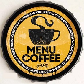 Víko cedule Menu Coffee