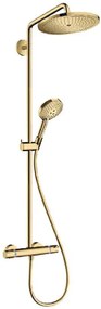 Hansgrohe Croma Select S - Sprchový set Showerpipe 280 s termostatem, EcoSmart, leštěný vzhled zlata 26891990