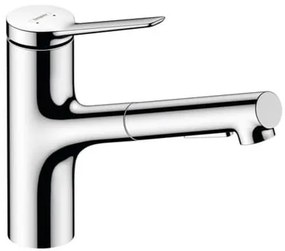 Hansgrohe Zesis dřezová baterie s vytahovací sprškou, 2 proudy chrom 74810000