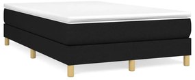 Box spring postel s matrací černá 120x190 cm textil 3269666