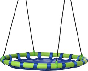 Houpací hnízdo Outsunny - nastavitelné pro děti 3-8 let, nosnost 150 kg, venkovní Ø100x120-180 cm Modrá | Aosom