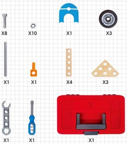 Mladý vynálezce - Sestav si svou motorku - 37 ks