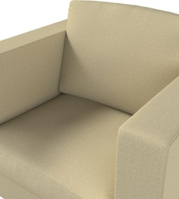 Potah na křesko IKEA Karlanda, krátký barva zelená látka pletený vzor