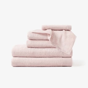 Goldea modalový ručník/osuška s přírodním vláknem - pastelově růžový 30 x 50 cm
