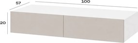 Psací stůl 100 cm nymphaea alba / kašmír Space