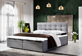 Čalouněná postel STIG 2 + rošt + matrace + topper, 180x200, Cosmic 160