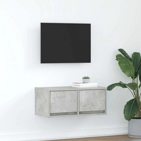 TV skříňka betonově šedá 60x31x25,5 cm kompozitní dřevo