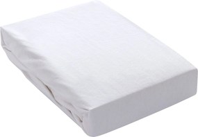 Jersey prostěradlo s gumou Jerry 90x200cm white