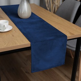 Biante Sametový běhoun na stůl Velvet Premium SVP-036 Námořnická modrá 45x140 cm