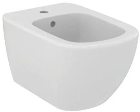 Ideal Standard Tesi - Závěsný bidet, 360x530 mm, s přepadem, otvor pro baterii, bílá T457001