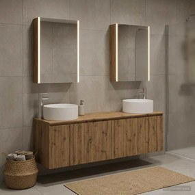 Sada koupelnových skříněk 5 ks Dub artisan Kompozitní dřevo 3406574