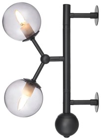 Nástěnná lampa Atom - kouřová