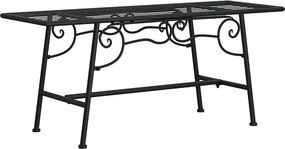 Lavice kolem stromu 110 cm černá ocel 318827