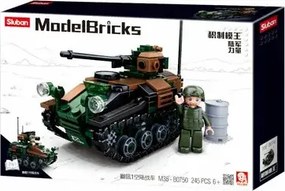 Sluban Model Bricks M38-B0750 Malý tank Wiesel AWC 2v1 / LEGO - kompat