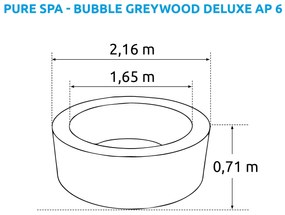 Nafukovací vířivka Marimex Pure Spa - Bubble Greywood Deluxe AP 6